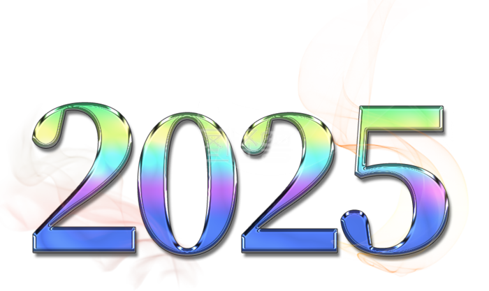 霓虹赛博朋克风2025蛇年艺术字-背景素材图片-图怪兽