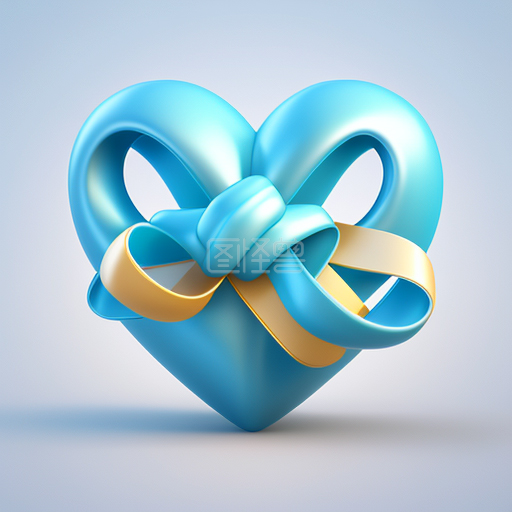 礼物创意类3D立体 520节日AIGC数字作品素材-背景素材图片-图怪兽