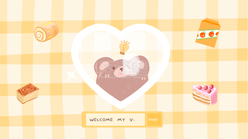 视频开头-卡通美食可爱VLOG开头视频模板在线视频编辑制作-图怪兽